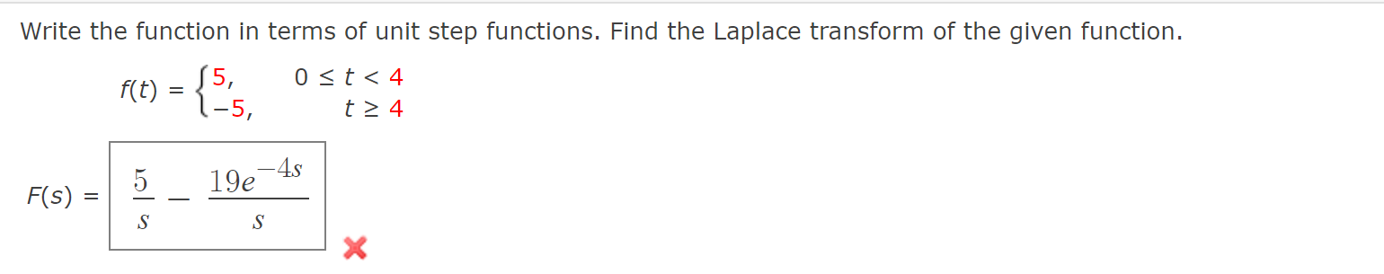 Solved Write the function in terms of unit step functions. | Chegg.com