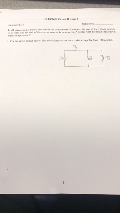 Solved In all given circuits below, the unit of the | Chegg.com