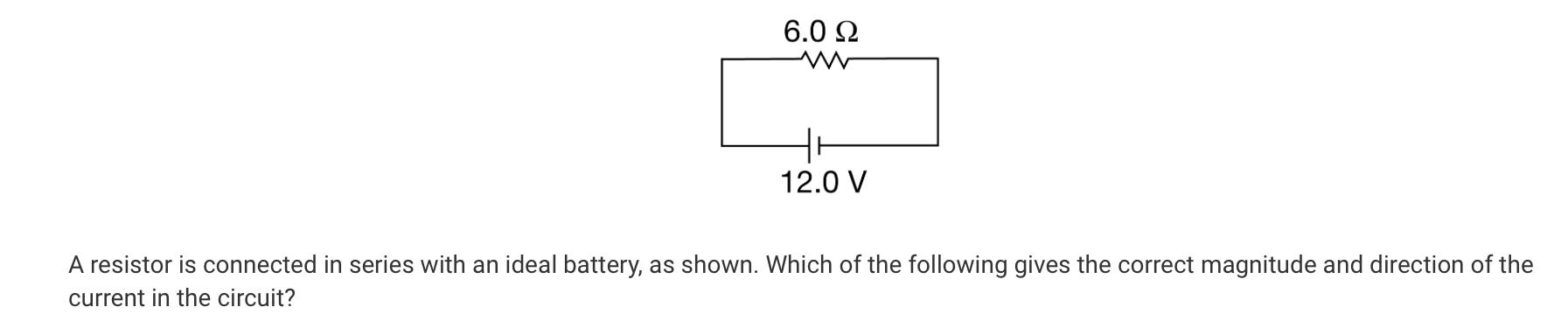 Solved A resistor is connected in series with an ideal | Chegg.com
