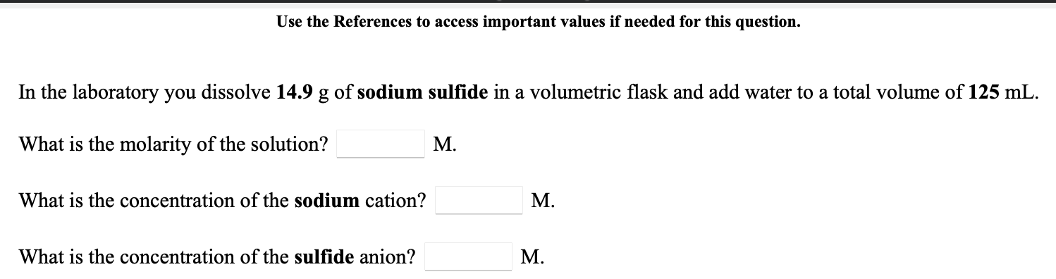 Solved Use the References to access important values if | Chegg.com