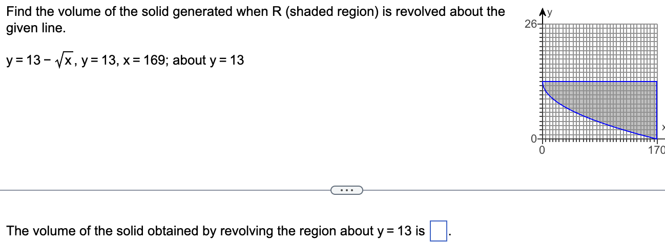 [Solved]: Find the volume of the solid generated when R (s