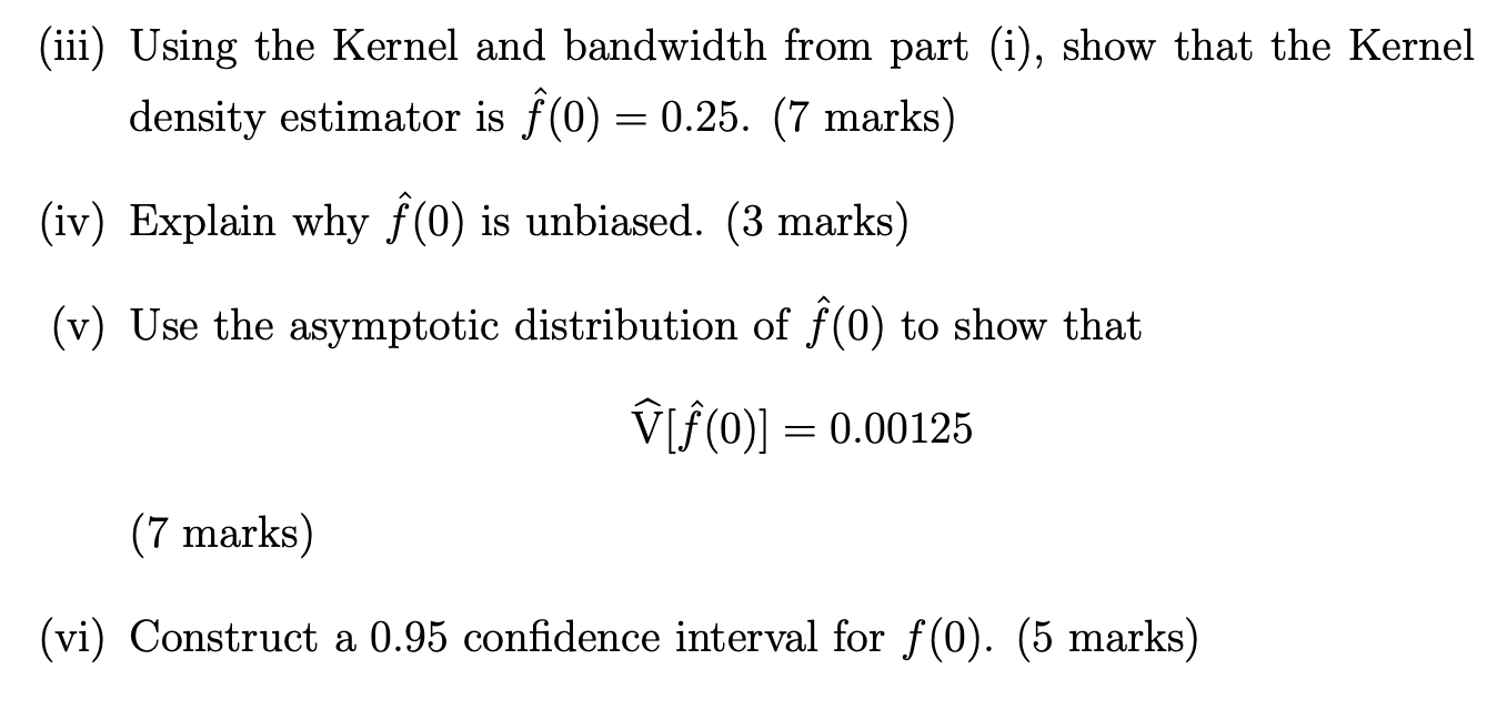 2 Non Parametric Density Estimation 30 Marks