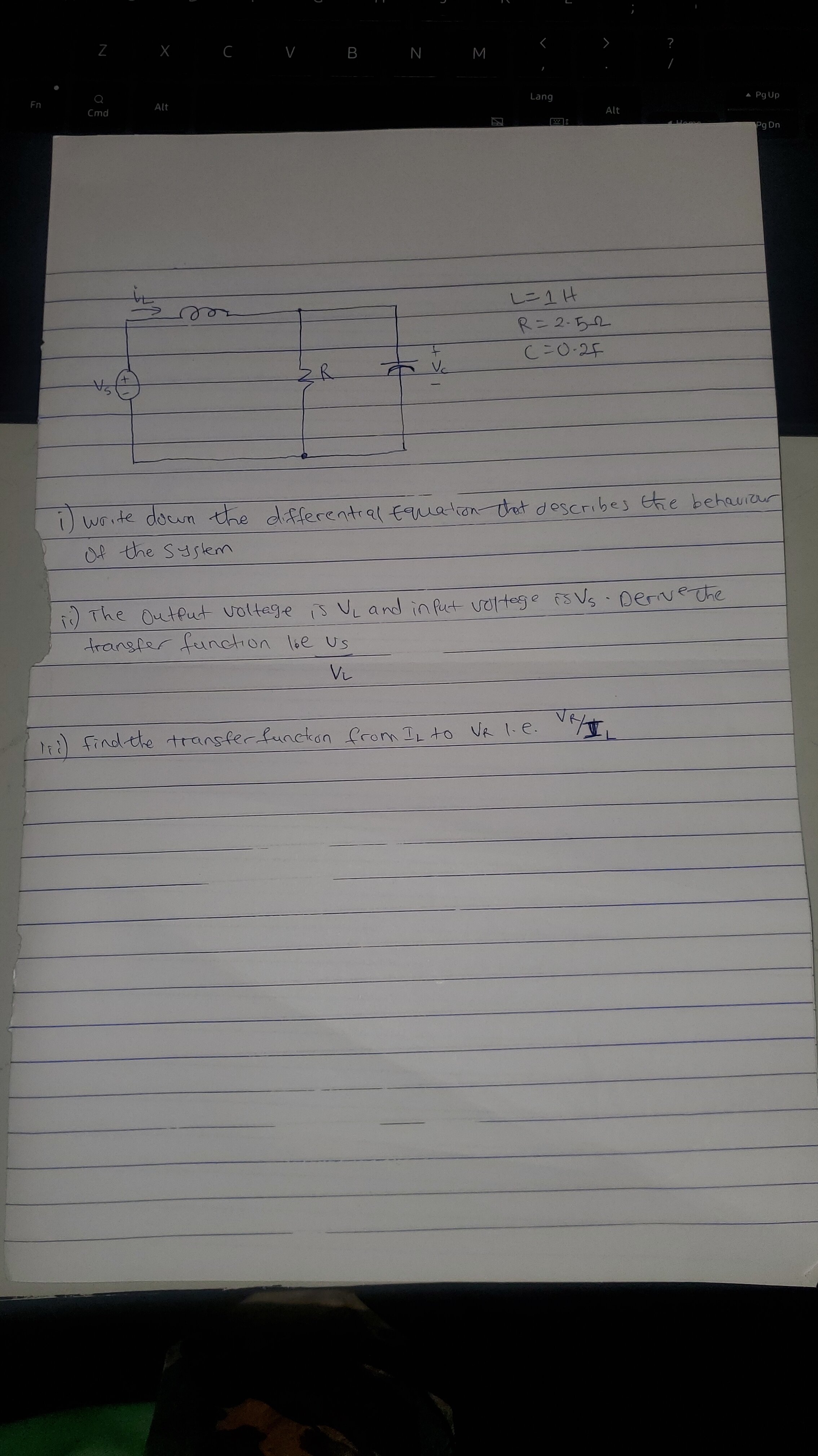 Solved i) write down the differential Equation that | Chegg.com Solved i) write down the differential Equation that | Chegg.com