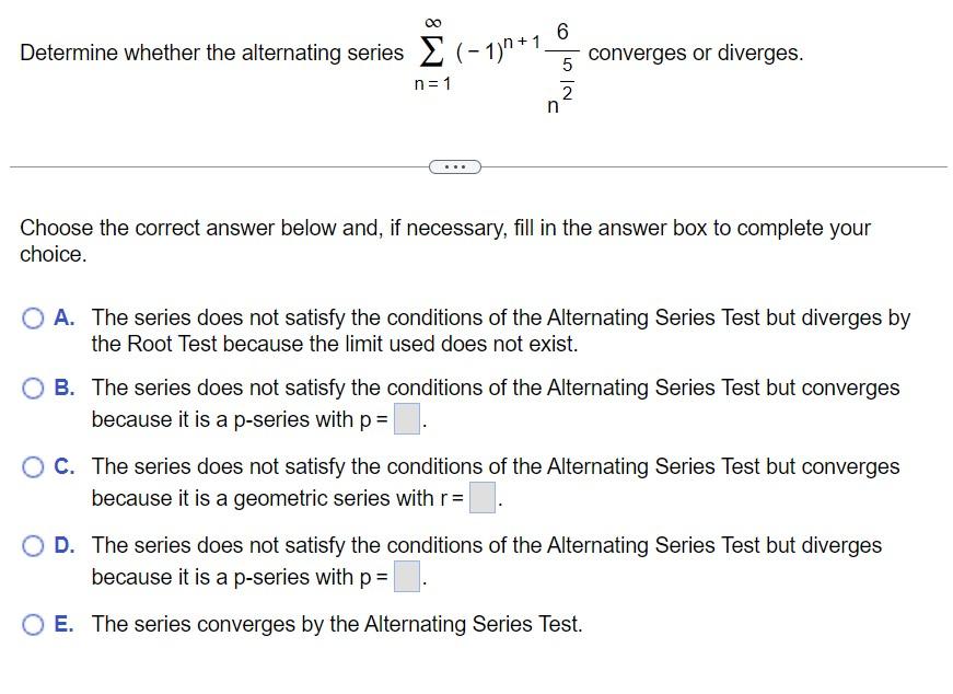 Solved Determine whether the alternating series | Chegg.com