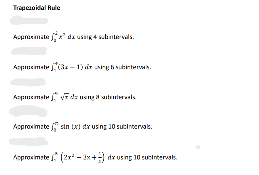 Solved Approximate ∫02x2dx using 4 subintervals. Approximate | Chegg.com