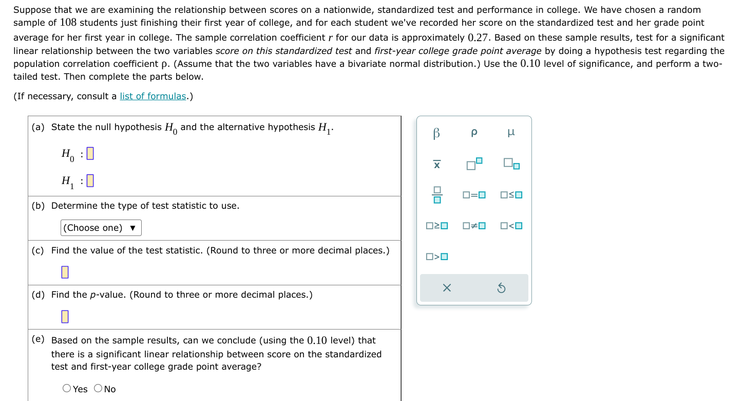 Solved Suppose that we are examining the relationship | Chegg.com