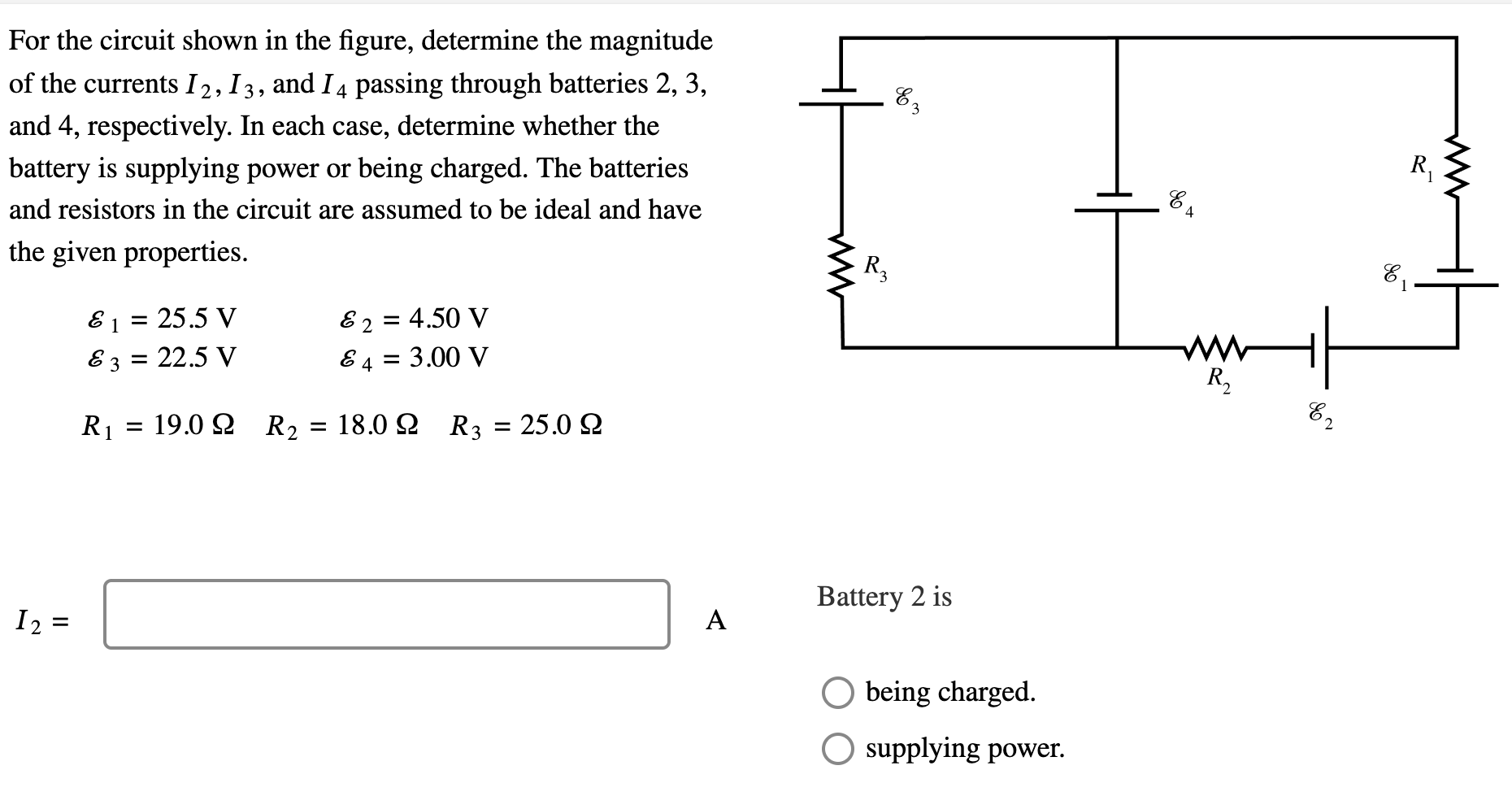 Solved For the circuit shown in the figure, determine the | Chegg.com