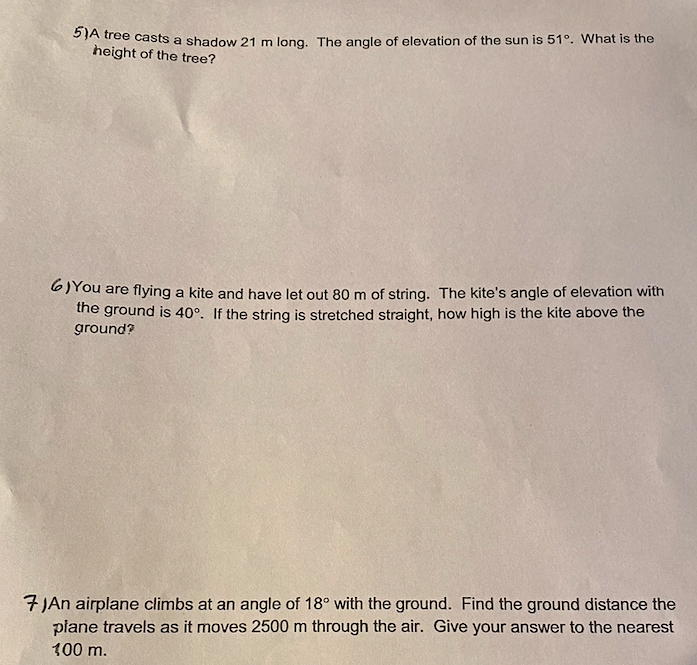 Solved 1) Use the diagram below to find the distance across | Chegg.com