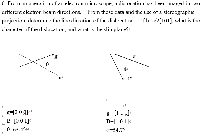 Solved 6. From an operation of an electron microscope, a | Chegg.com