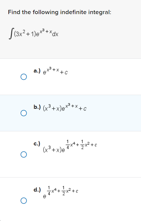 Solved Find the following indefinite | Chegg.com