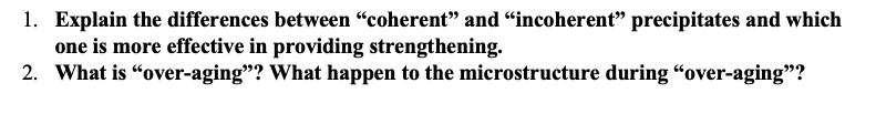 Solved 1. Explain the differences between “coherent” and | Chegg.com