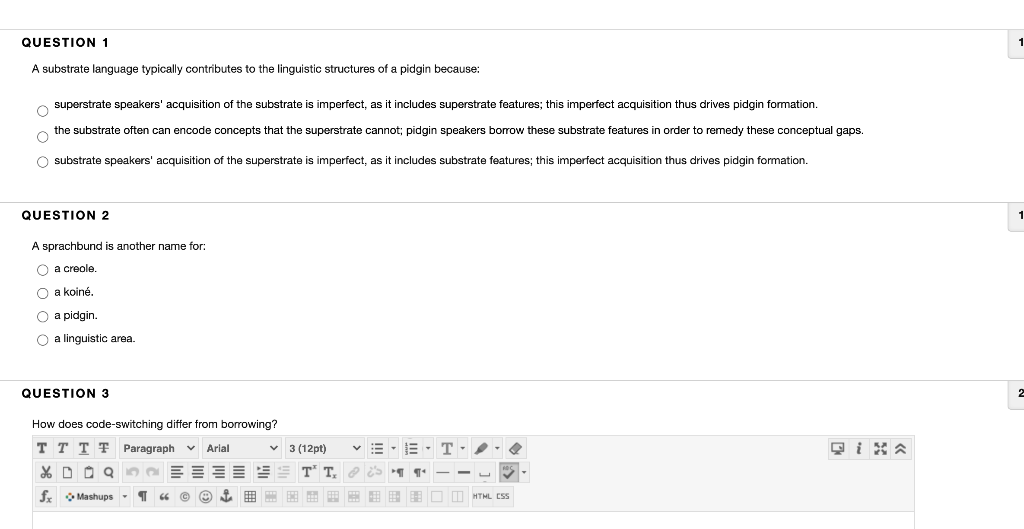 Solved QUESTION 1 A substrate language typically contributes | Chegg.com