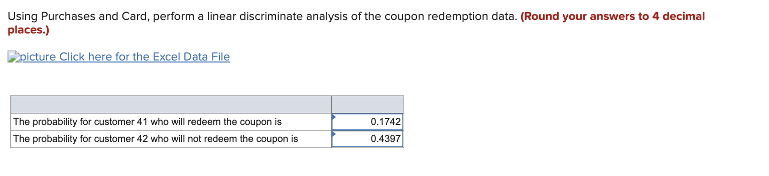 Solved Using Purchases and Card, perform a linear | Chegg.com