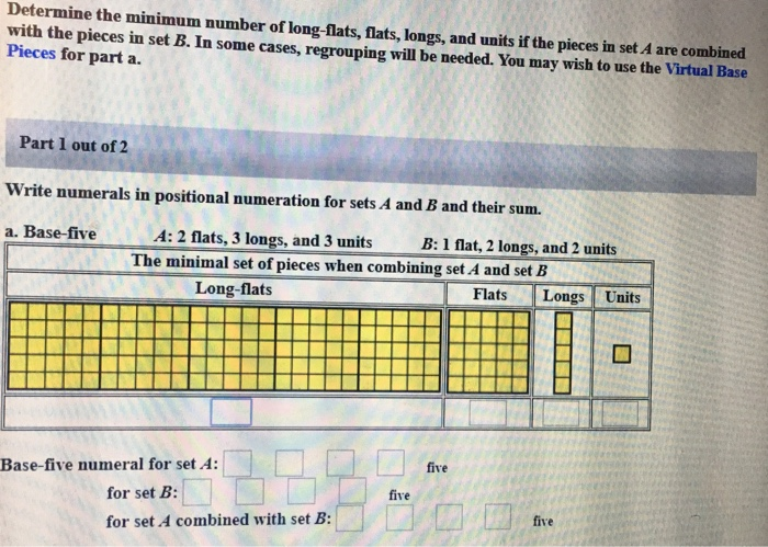 Solved Determine the minimum number of long-flats, flats, | Chegg.com