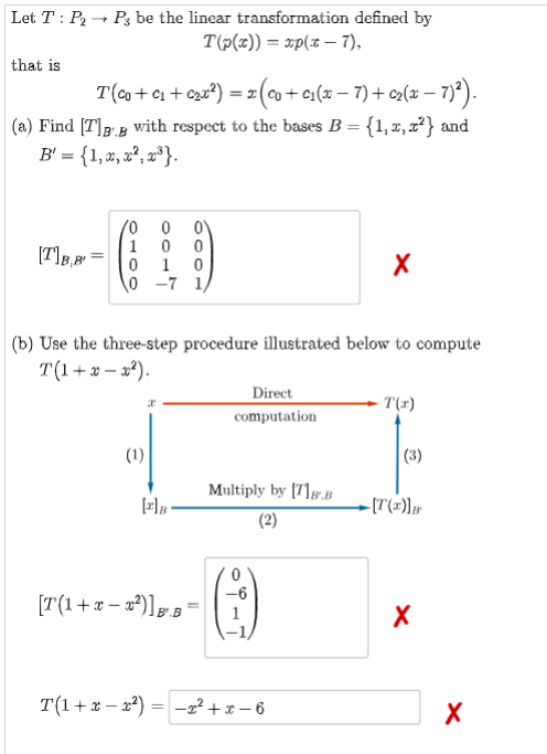 Solved Let \\( T: P_{2} \\rightarrow P_{3} \\) be the linear | Chegg.com