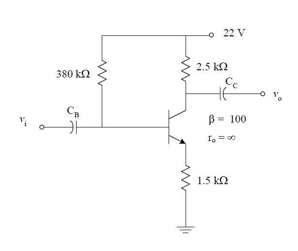 Solved a) Sketch ac equivalent circuit using re model. b) | Chegg.com