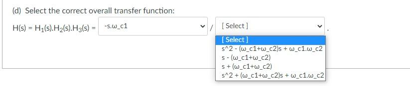Solved Design a unity-gain bandpass filter, using a cascade | Chegg.com