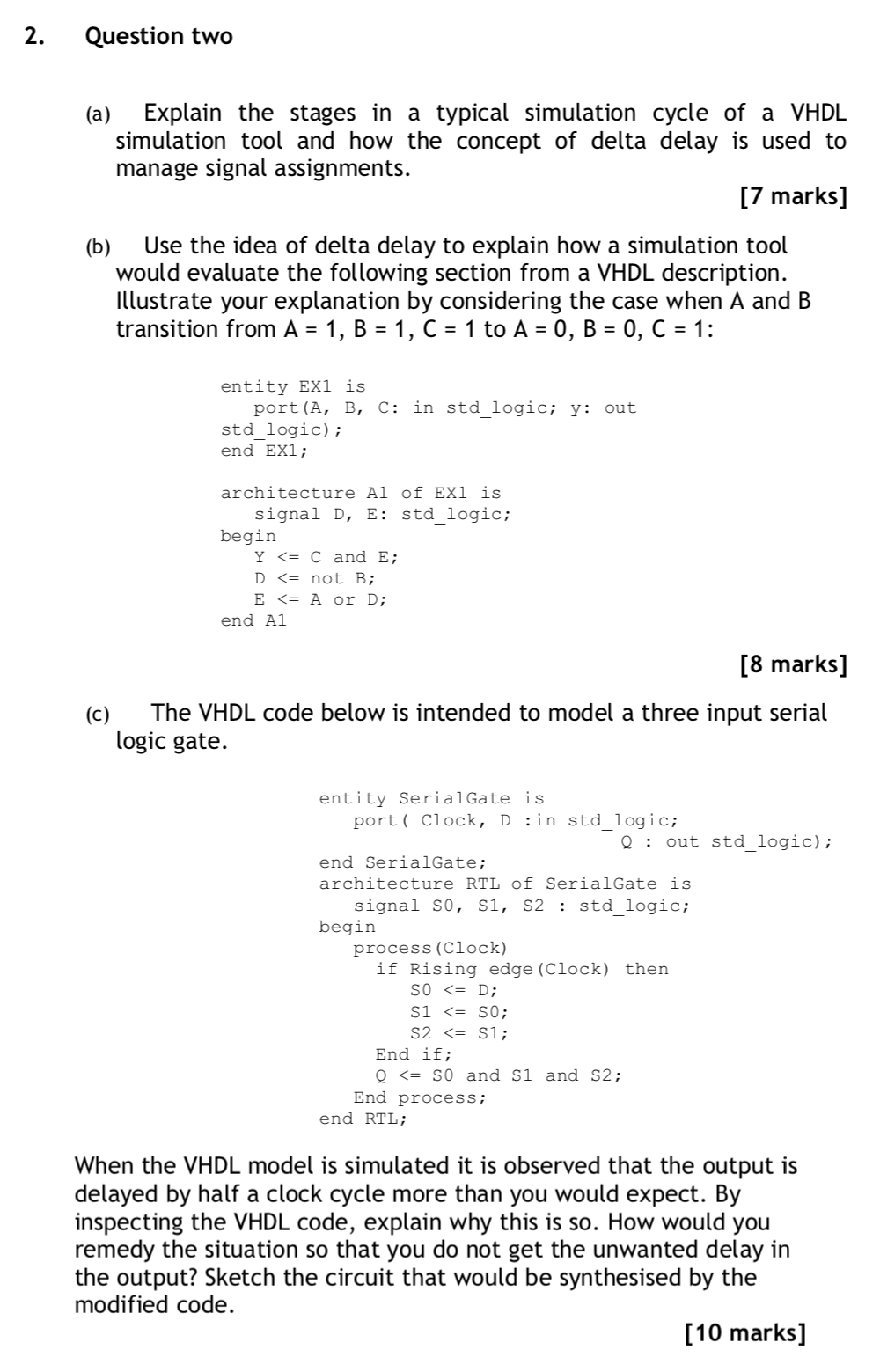 Solved 2. Question two (a) Explain the stages in a typical | Chegg.com