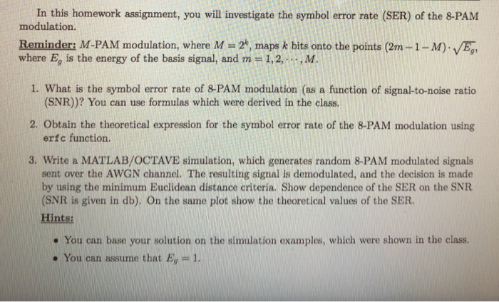 Solved In this homework assignment, you will investigate the | Chegg.com