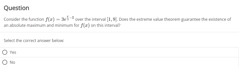 Solved Consider the function f(x)=3e^x/2−3 over the interval | Chegg.com
