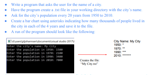 Solved Write a program that asks the user for the name of a | Chegg.com