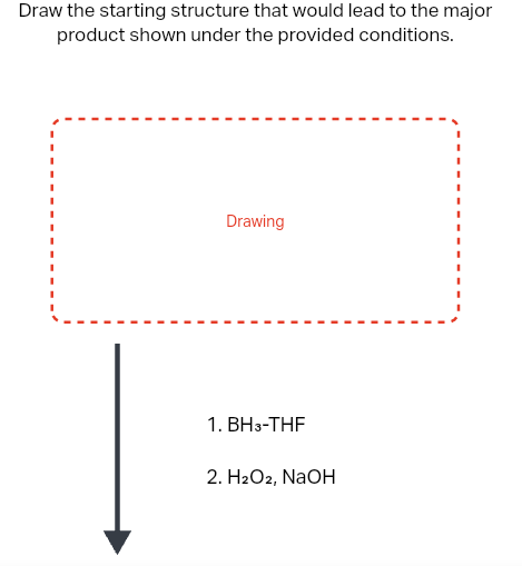 Solved Draw the starting structure that would lead to the | Chegg.com