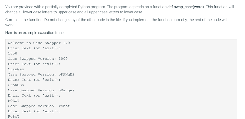 Solved You are provided with a partially completed Python | Chegg.com