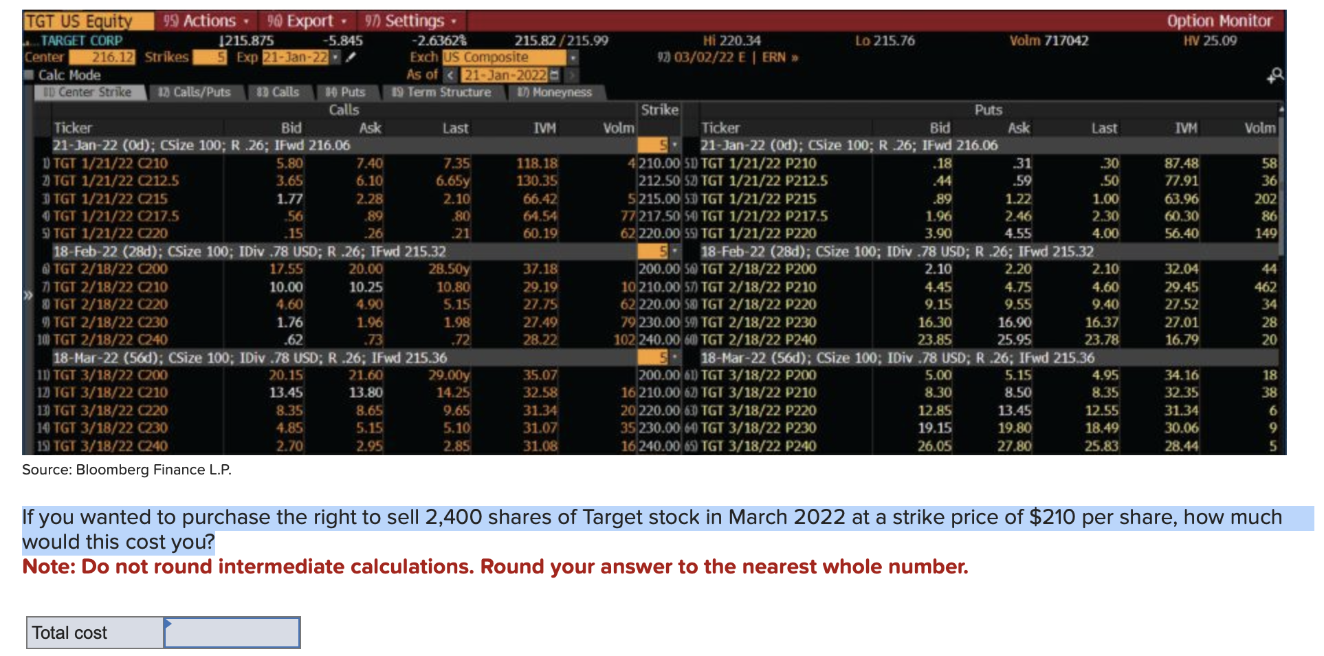 Solved Source: Bloomberg Finance L.P. If you wanted to | Chegg.com