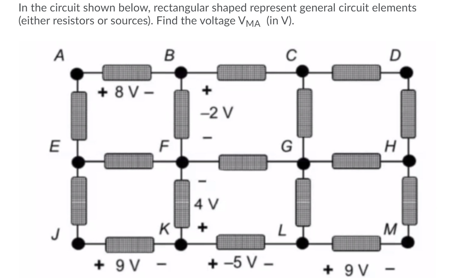 Solved In the circuit shown below, rectangular shaped | Chegg.com