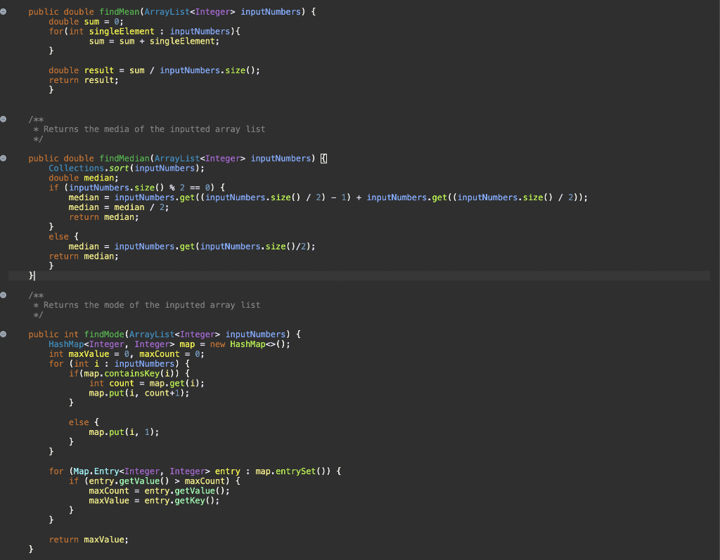 Solved please modify the findMode method to return null if | Chegg.com