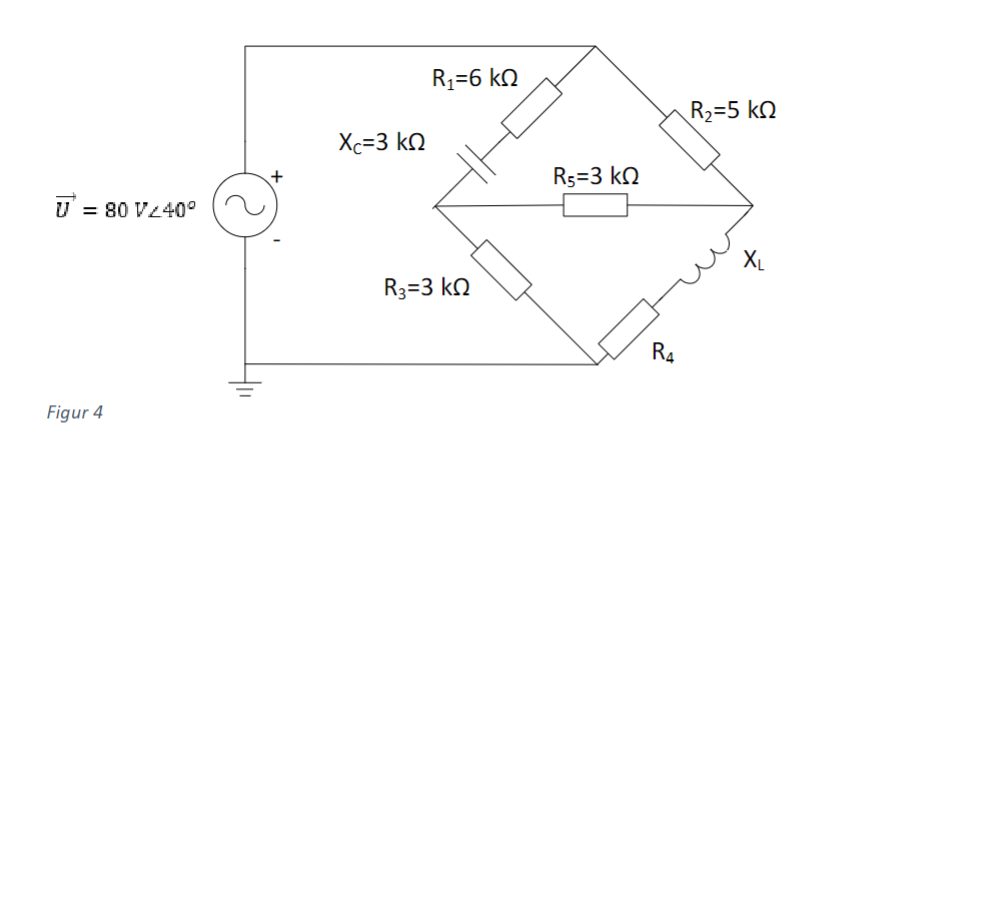 Solved a) Calculate R4 and XL given that the bridge is | Chegg.com