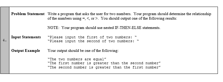 Solved Problem Statement Write A Program That Asks The User 