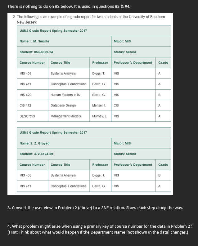 Solved There is nothing to do on \#2 below. It is used in | Chegg.com