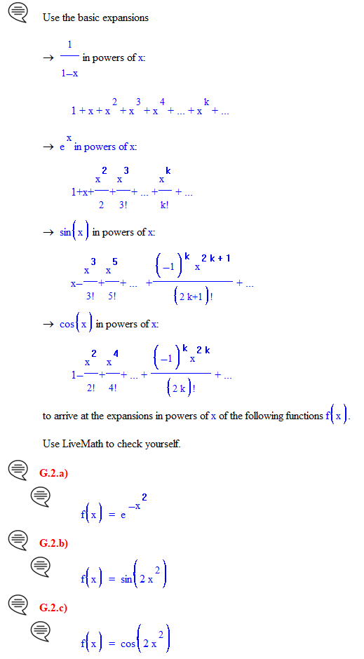 Solved Use the basic expansions →1−x1 in powers of x : | Chegg.com