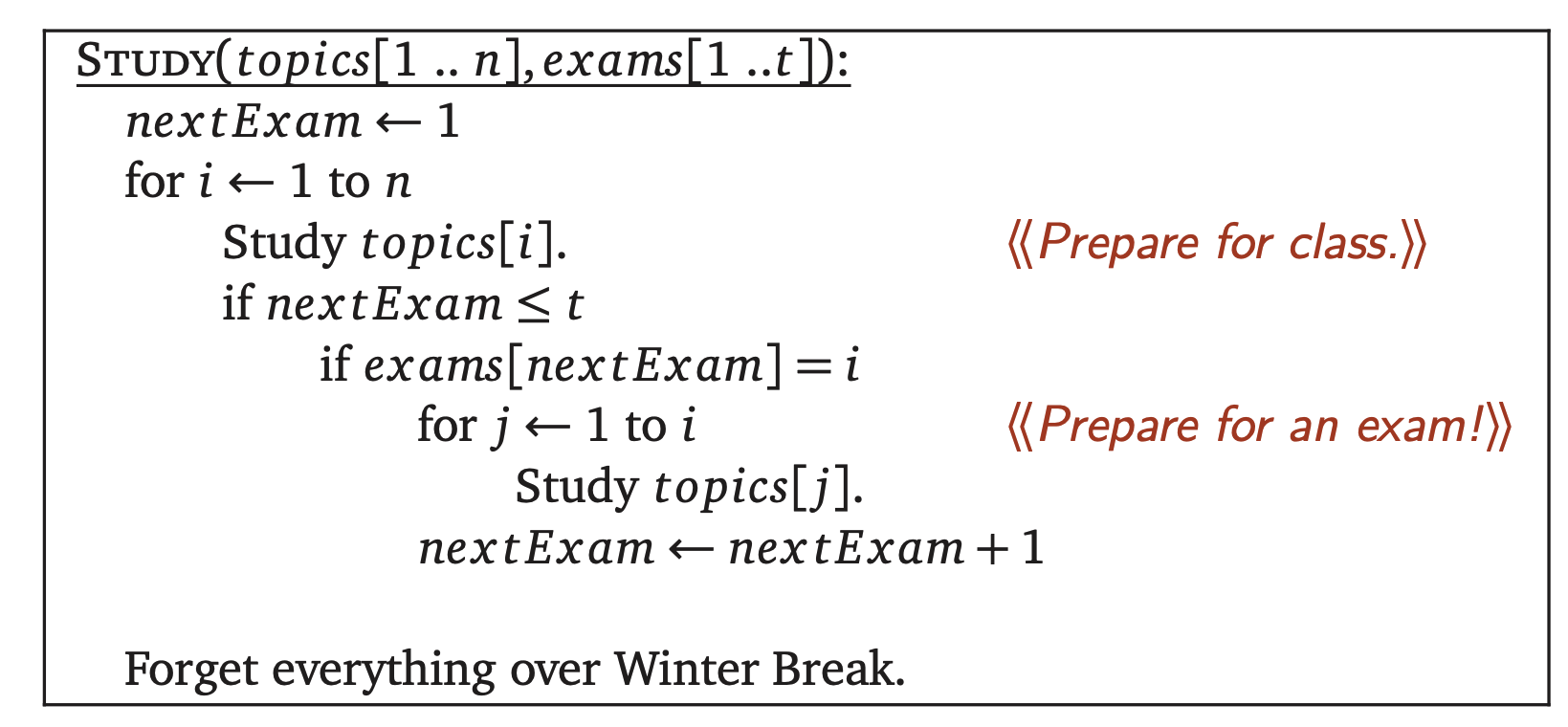 Solved Consider the following algorithm: Procedure | Chegg.com