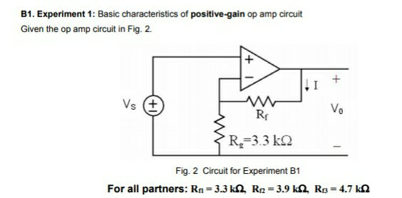 Solved B1. Experiment 1: Basic characteristics of | Chegg.com