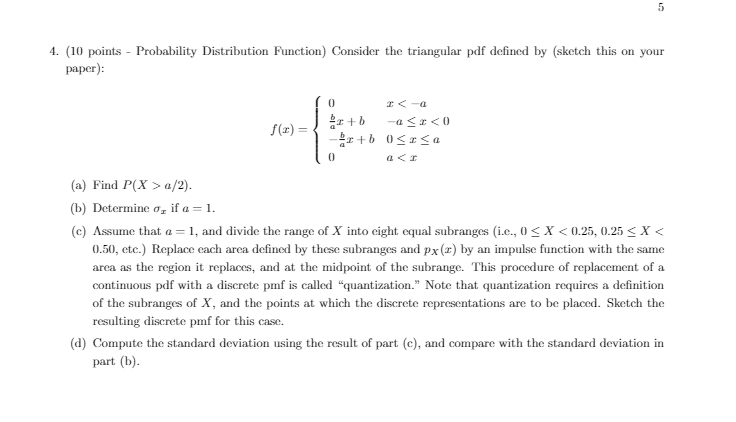 Solved (10 ﻿points - ﻿Probability Distribution Function) | Chegg.com