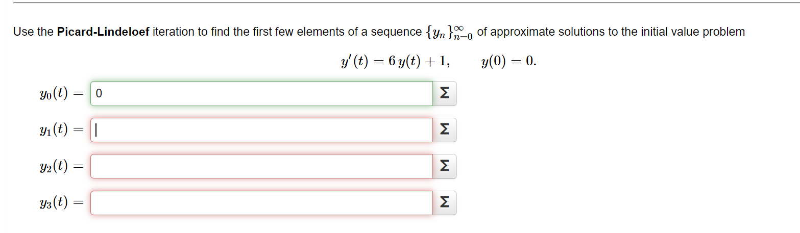 Solved Use the Picard-Lindeloef iteration to find the first | Chegg.com