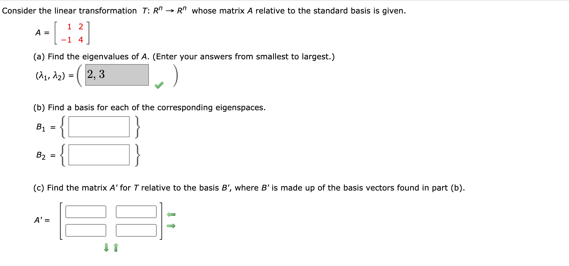 Solved Consider the linear transformation T: Rn. Rwhose | Chegg.com