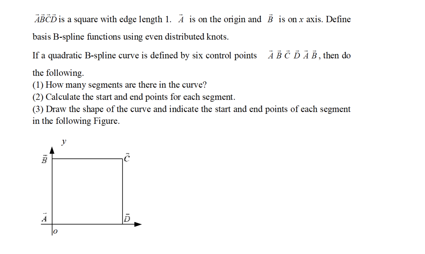 Solved ABCD is a square with edge length 1. A is on the | Chegg.com