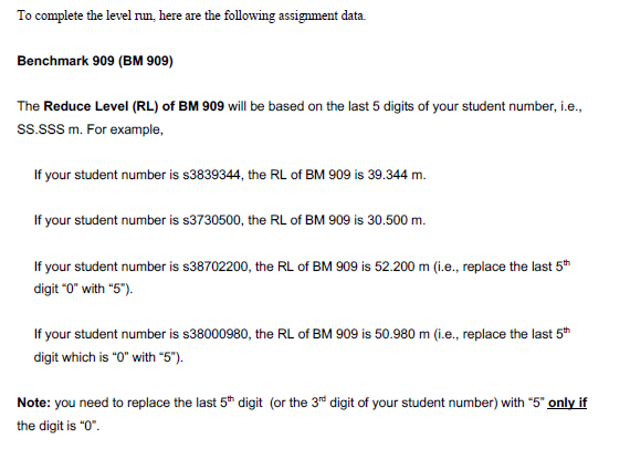 Question 2 (2 marks) What is the level run misclose? | Chegg.com