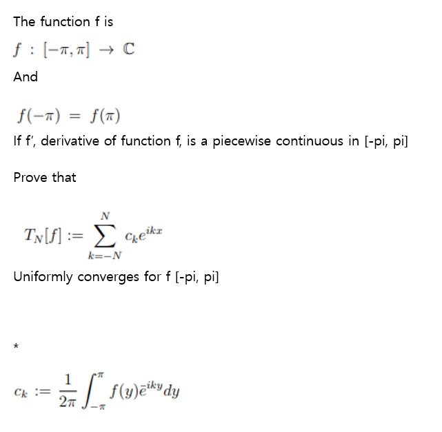 Solved The function fis f:(-7,8] → C And f(-1) = f(n) If f', | Chegg.com