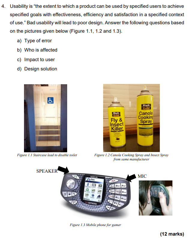 Solved 4. Usability is “the extent to which a product can be | Chegg.com