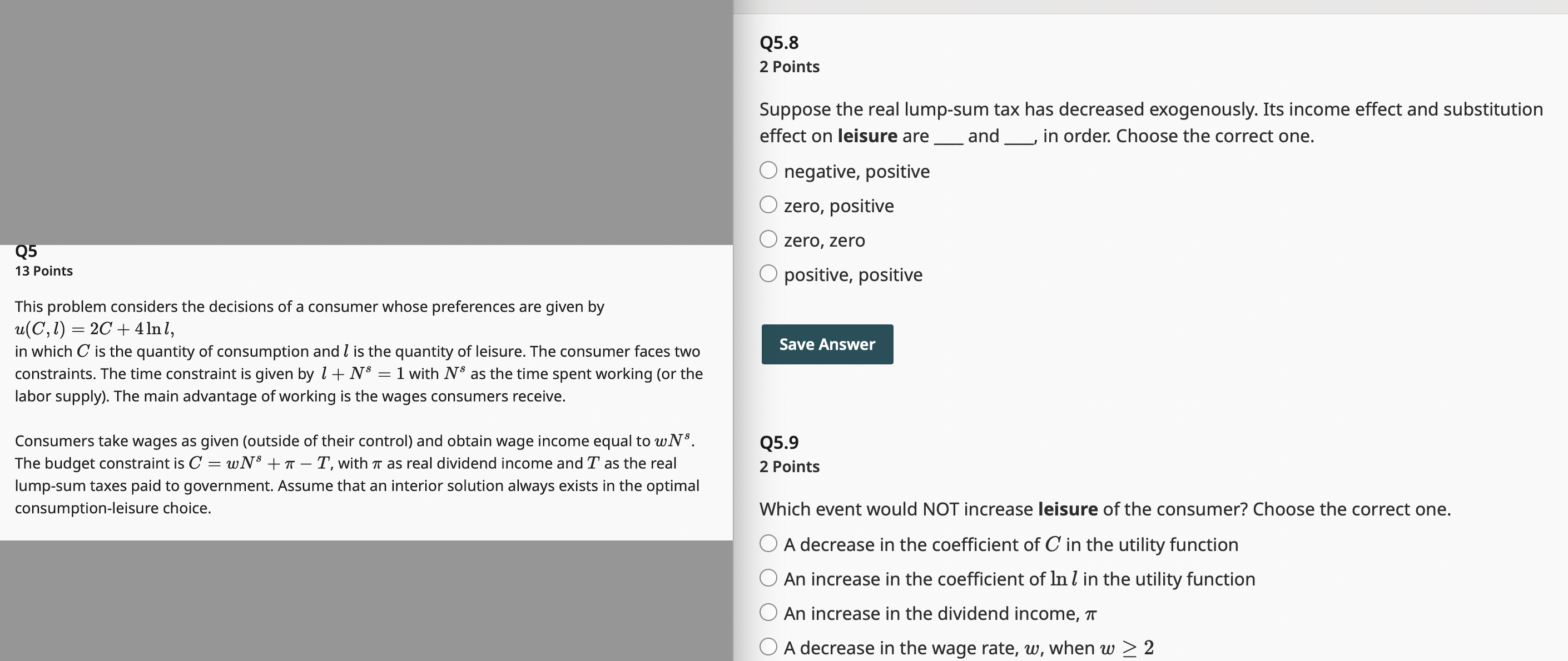 Solved zero, zeroQ513 ﻿PointsThis problem considers the | Chegg.com