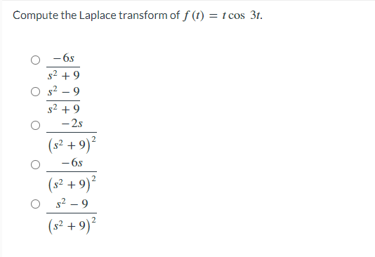 Solved Compute the Laplace transform of | Chegg.com