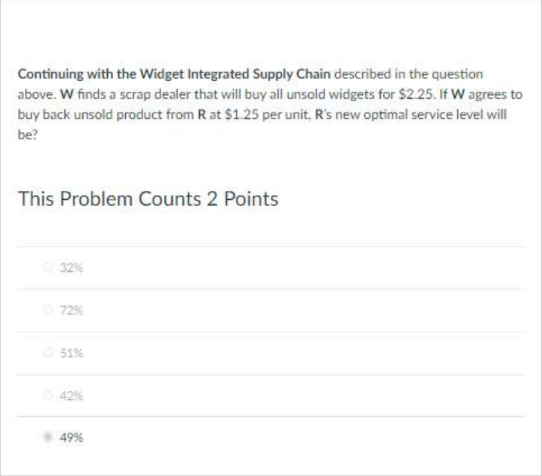 Solved The ABC Widget Integrated Supply Chain Consider the | Chegg.com