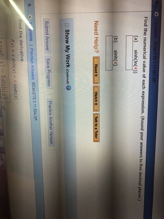 Solved Find the numerical value of each expression. (Round | Chegg.com