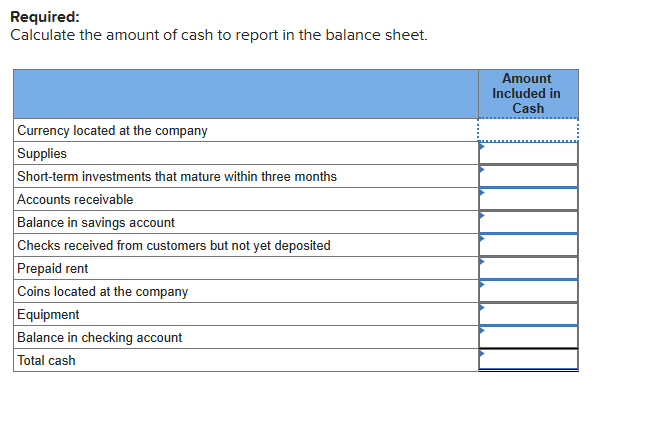 Solved Exercise 4-5 (Static) Calculate the amount of cash to | Chegg.com