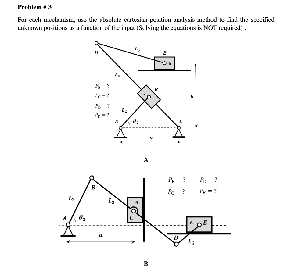 Problem # 3 For each mechanism, use the absolute | Chegg.com