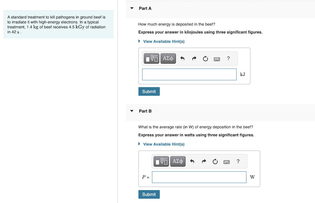 Solved A standard treatment to kill pathogens in ground beef | Chegg.com